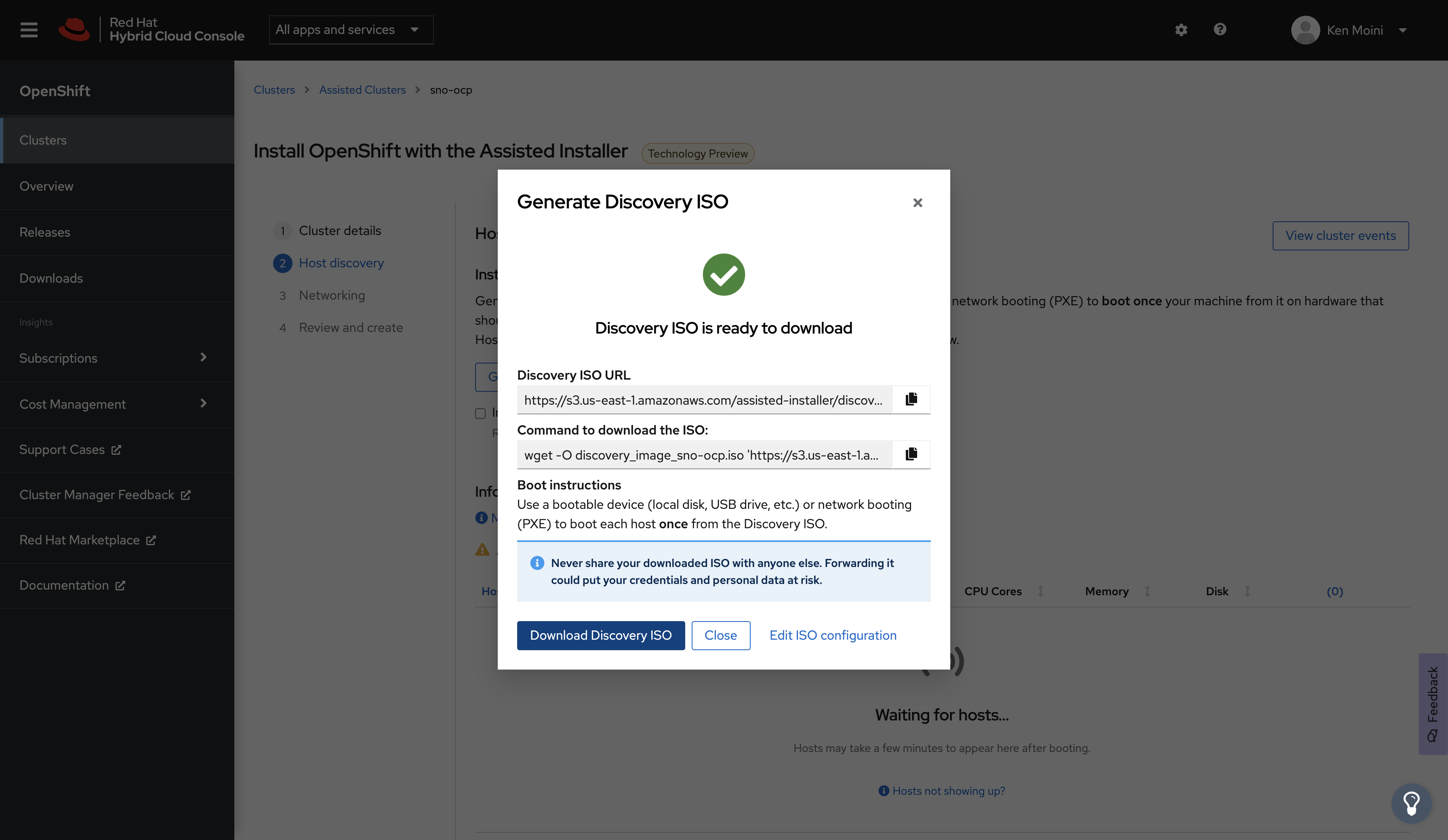 Single Node OpenShift at the Edge | Ken Moini